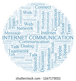 Internet Communication Word Cloud Stock Illustration 1267173052 ...