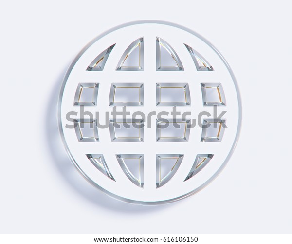 Internet Icon 3d Rendering Illustration Easy Stock Illustration ...