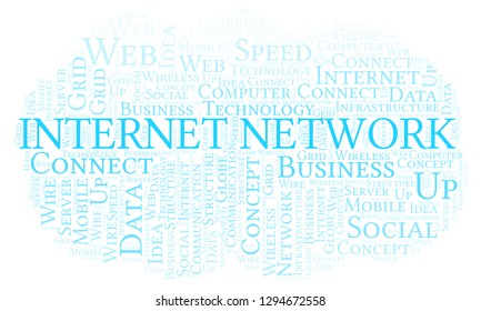 Internet Network Word Cloud Stock Illustration 1294672558 | Shutterstock