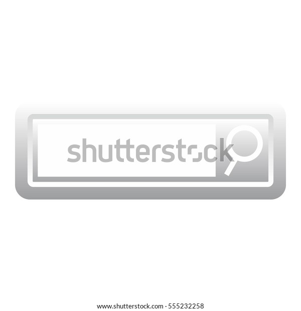 Internet Search Button Icon Flat Illustration Stock Illustration 555232258