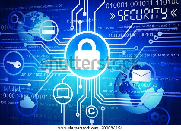 Internet Security System Stock Illustration 209086156