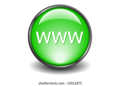 Internet Symbol 3d Button Stock Illustration 15011875 | Shutterstock