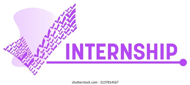 Internship Concept Image Text Tick Mark Stock Illustration 2137814567 ...