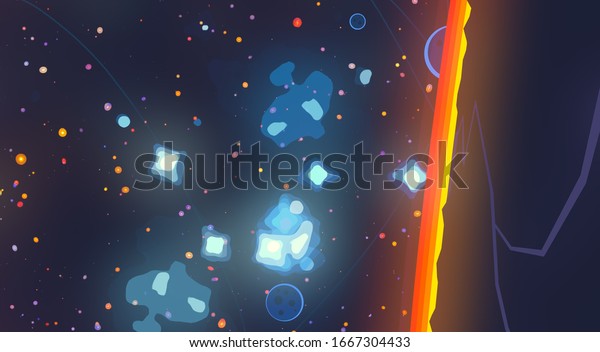 Interplanetary Space Science Fiction Background Stars Stock ...
