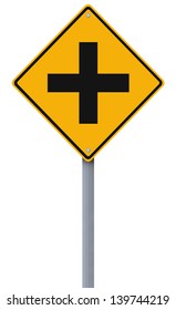Intersection Ahead Road Sign Stock Illustration 139744219 | Shutterstock