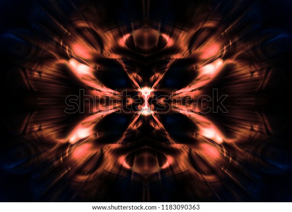 Intersection Rays Creates Beautiful Mosaic Pattern Stock Illustration ...