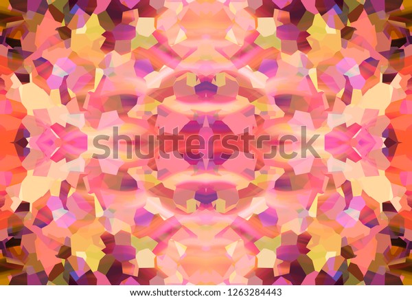 Intersection Rays Creates Beautiful Mosaic Pattern Stock Illustration ...