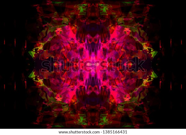 Intersection Rays Creates Beautiful Mosaic Pattern Stock Illustration ...