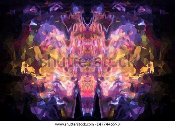Intersection Rays Creates Beautiful Mosaic Pattern Stock Illustration ...