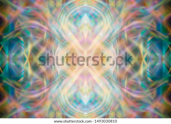 Intersection Rays Creates Beautiful Mosaic Pattern Stock Illustration ...