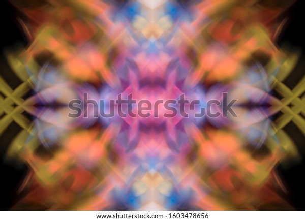 Intersection Rays Creates Beautiful Mosaic Pattern Stock Illustration ...