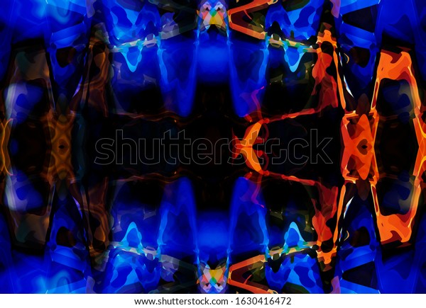 Intersection Rays Creates Beautiful Mosaic Pattern Stock Illustration ...
