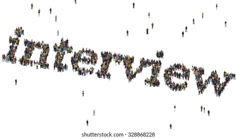 Interview Word Crowd Above Stock Illustration 328868228 | Shutterstock