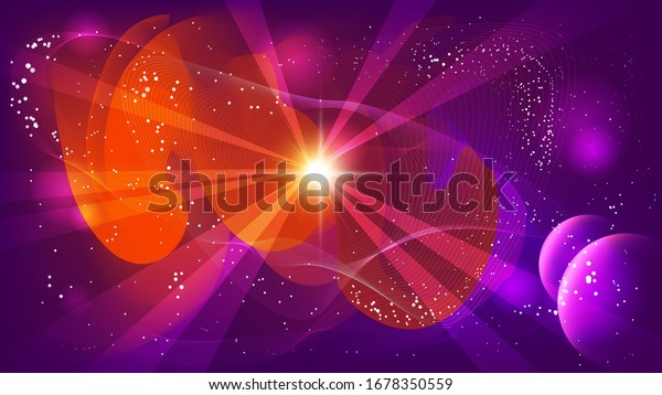 Interwoven Thin Light Lines Glows Glare Stock Illustration 1678350559 ...