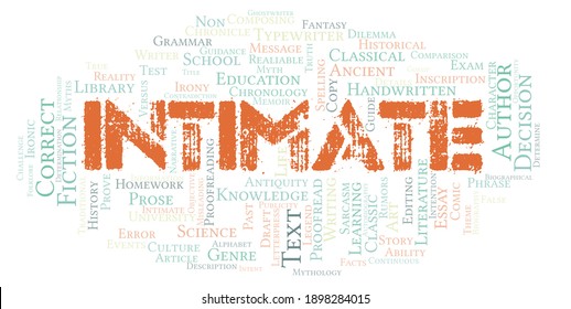 Intimate Typography Word Cloud Create Text Stock Illustration ...