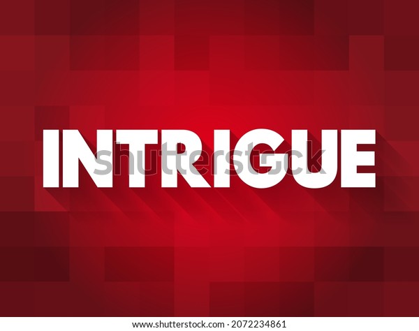 Intrigue Text Quote Concept Background Stock Illustration 2072234861 ...