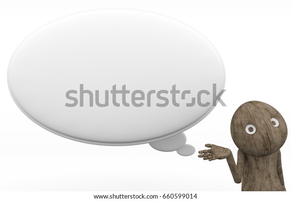 Introduce Thinking Bubble White Space 3d Stock Illustration 660599014 ...