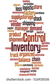 Inventory Control Word Cloud Concept On 스톡 일러스트 516920536 | Shutterstock