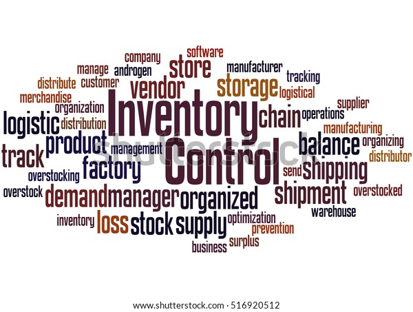 Inventory Control Word Cloud Concept On Stock Illustration 516920512