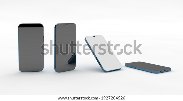 Iphone 12 Pro Different Angles Views Stock Illustration 1927204526