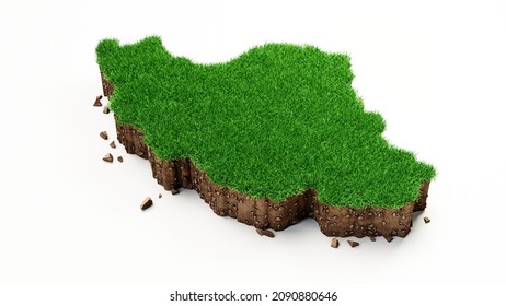 Ilustrasi Stok Iran Map Grass Ground Texture 3d 2090880646 | Shutterstock