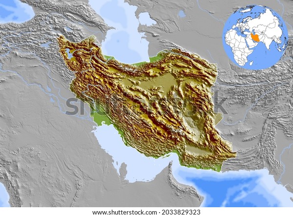 Iran Map No Text Map Iran Stock Illustration 2033829323 | Shutterstock
