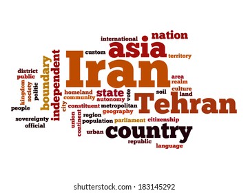 Iran Word Cloud Stock Illustration 183145292 | Shutterstock