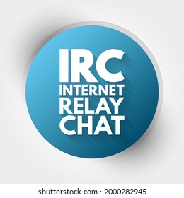 Irc Internet Relay Chat Acronym Technology Stock Illustration 2000282945