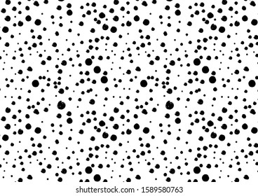 Irregular Black Dots Pattern Seamless Hand Stock Illustration ...