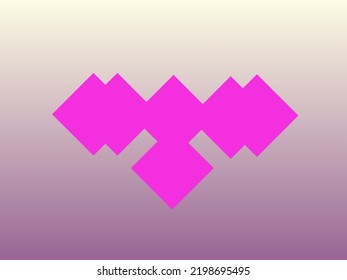 Irregular Strange Shape Pink Gradient Background Stock Illustration ...