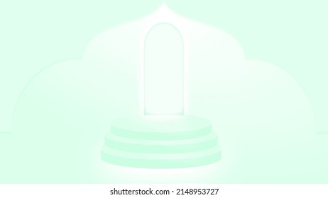 Islamic Background Soft Gradient Color Threelevel Stock Illustration ...