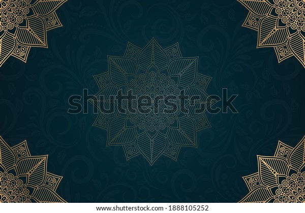Islamic Pattern Gold Color Stock Illustration 1888105252 | Shutterstock