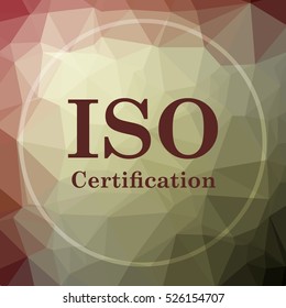 Iso Certification Icon Iso Certification Website Stock Illustration ...
