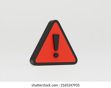Isolate Realistic Red Triangle Caution Warning Stock Illustration ...