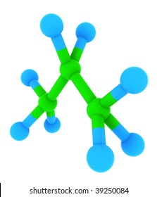 Isolated 3d Model Propane C3h8 Molecule 스톡 일러스트 39922804 | Shutterstock