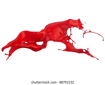 Isolated 3d Paint Splash Stock Illustration 88792132 | Shutterstock