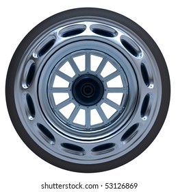 Rim Wheel Chrome Disk Front View Stock Illustration 634711466