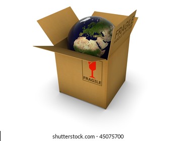 Isolated Earth Box High Resolution Image Stock Illustration 45075700 ...