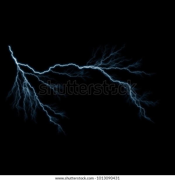 Isolated Electrical Lightning Strike Visual Effect: ilustrações stock ...