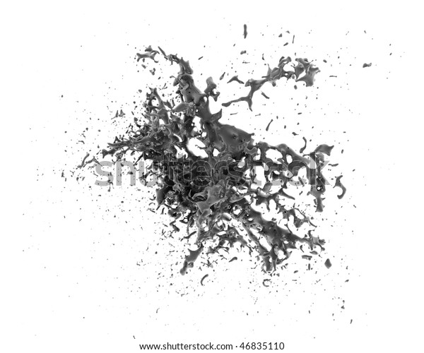 Isolated Grunge Liquid Texture Stock Illustration 46835110