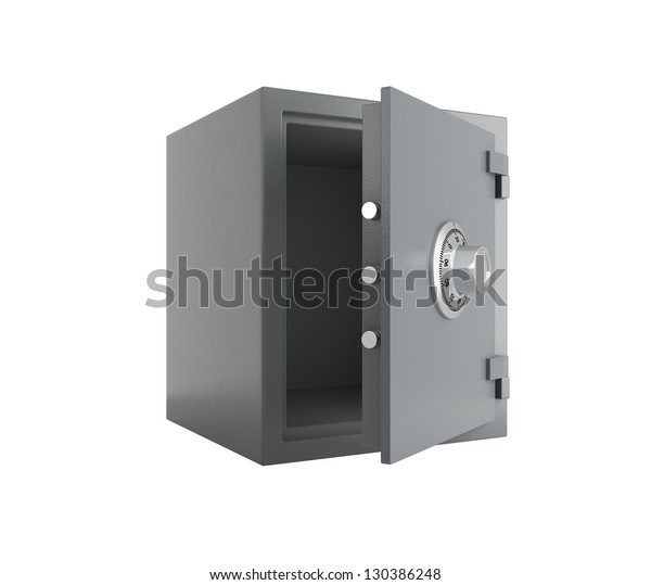 Isolated Open Safe Side View Stock Illustration 130386248