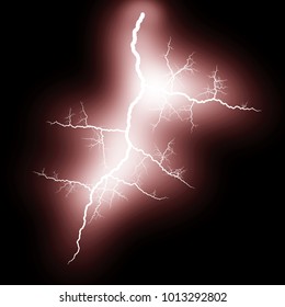 Lightning Thunder Bolt Glow Sparkle Effect Stock Vector (Royalty Free ...