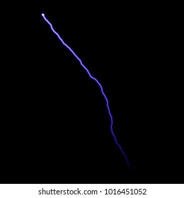 Isolated Violet Electrical Lightning Strike Visual Stock Illustration ...