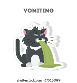 197 Cat vomiting Stock Illustrations, Images & Vectors | Shutterstock