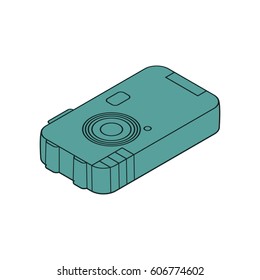 Isometric Camera On White Background Stock Illustration 606774602 ...