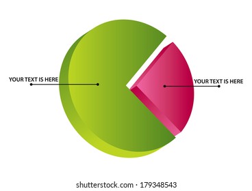 Isometric Pie Chart Stock Vector (Royalty Free) 95585308
