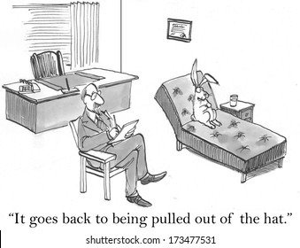 Goes Back Being Pulled Out Hat Stock Illustration 173477531 | Shutterstock
