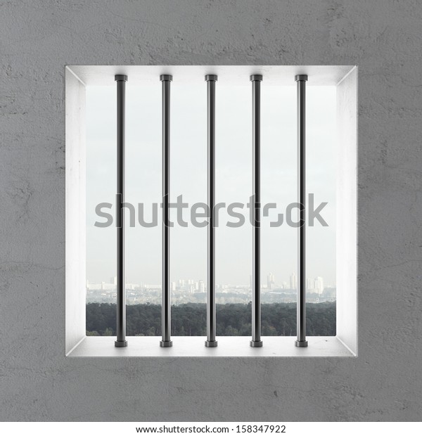 Ilustrasi Stok Jail Window 158347922 | Shutterstock