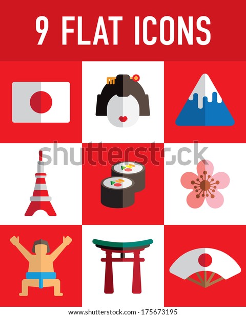 Japan Flat Icon Stock Illustration 175673195 Japan Flat Icon Stock Illustration 175673195