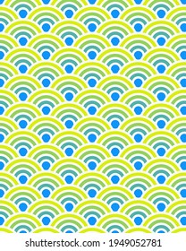 Japanese Background Wave Gradient Patterns Stock Illustration ...